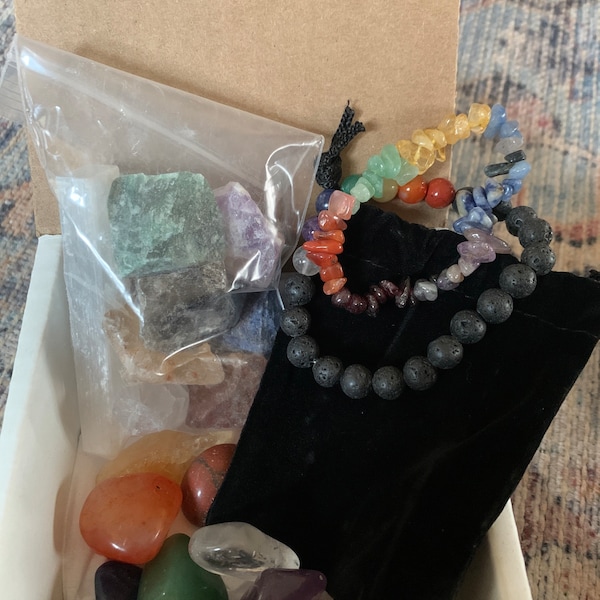 Intent Crystal Boxes - Choose Your Energy! Stress Relief, Protection ...