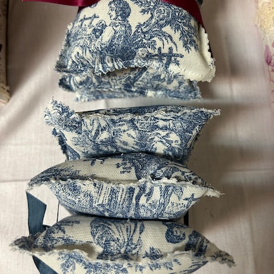 Vintage French Blue Toile Handmade Ribbon - Etsy