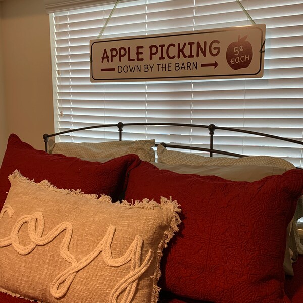 Apple Sign, Apple Picking Decor, Apple Picking Sign, Apple Decor, Apple ...