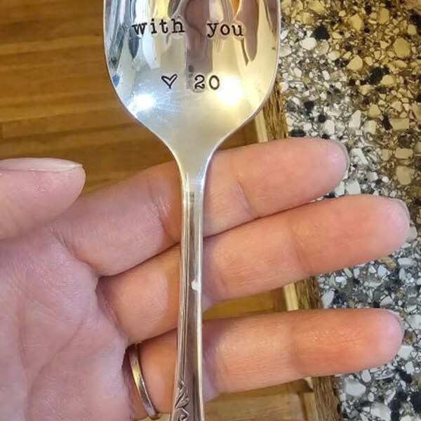 May You Always Have One More Spoon, Spoonie, Vintage Hand Stamped ...