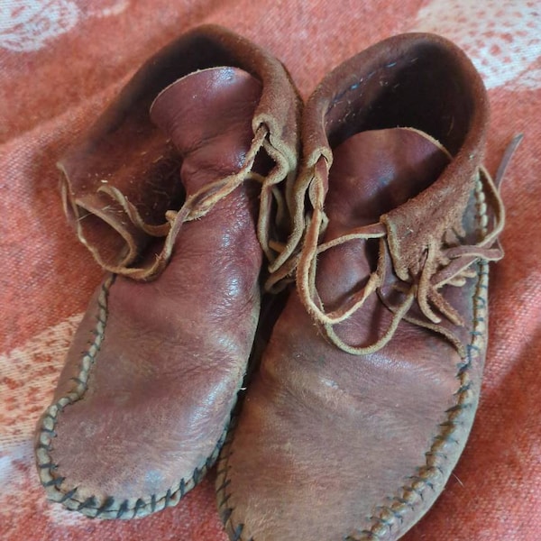Handmade Moose and Elk Hide Moccasins. - Etsy