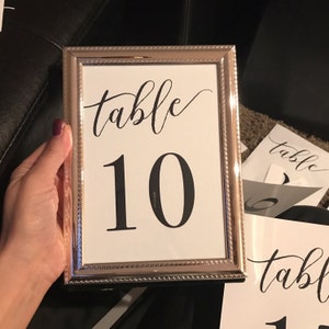 Printable Table Numbers 1 30 Instant Download Printable Wedding Table ...