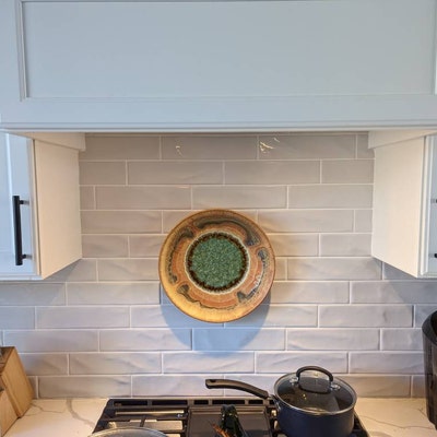 EXTRA LARGE CENTERPIECE Geode Plate Made to Order: Fused Glass Platter ...