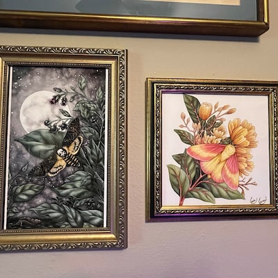 A4 Wood Frame Golden Bronze Color 21x30 CM 8.26x11.8in Vintage Ornate ...