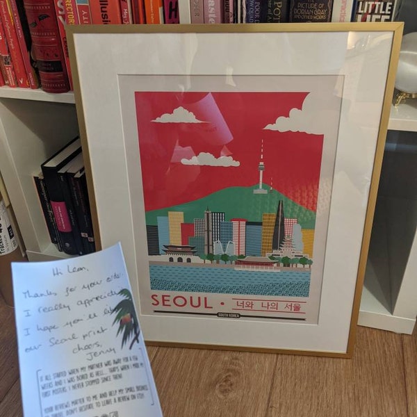 Seoul Print - South Korea Poster | Travel Poster - Etsy