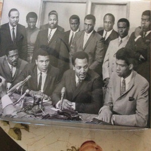 Muhammad Ali Press Conference With Bill Russell Canvas Art ,posters ...