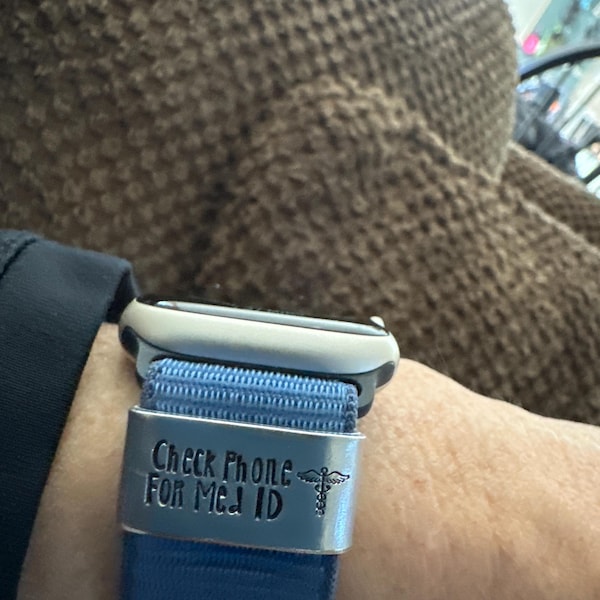 Custom Smart Scannable QR Code Medical Bracelet, Health Emergency ID ...