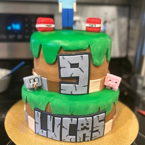 Handmade Edible Fondant RV Camping Cake Topper Set - Etsy