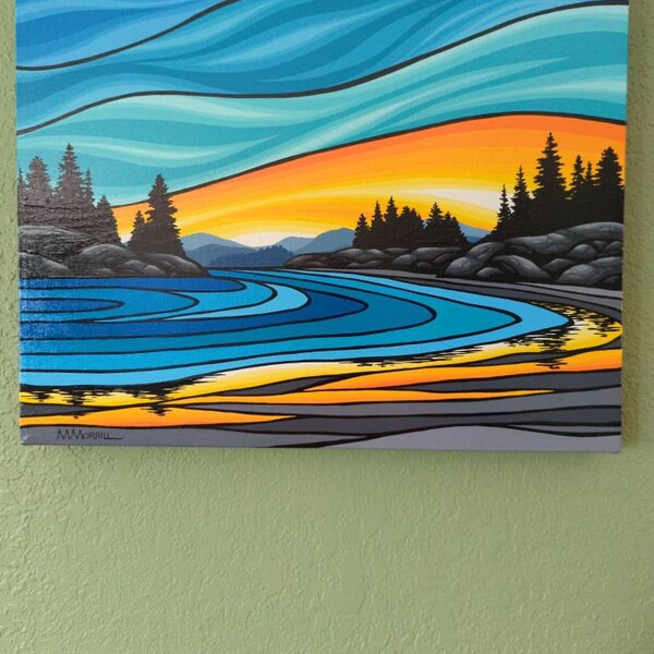 18x18 Inch Original Painting by Monica Morrill. Contemporary Fine Art ...