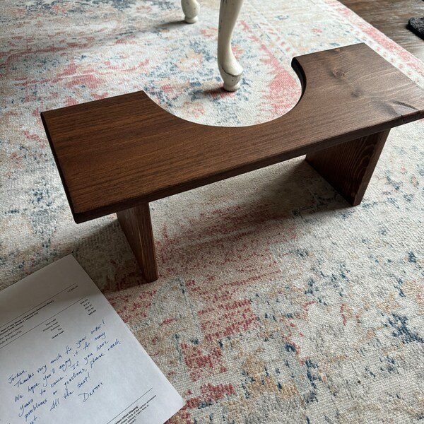 Potty Stool Poop Stoop Toilet Stool Bathroom Stool Farmhouse Style ...