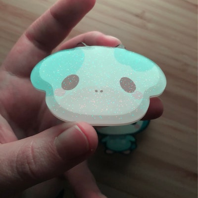 V.7 Cute Animal Phone Grips/ Kawaii Grip/ Acrylic Grips/ Glitter ...