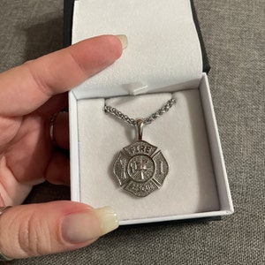 Firefighter Pendant Necklace Fire Rescue Pendant Firefighter Pendant ...