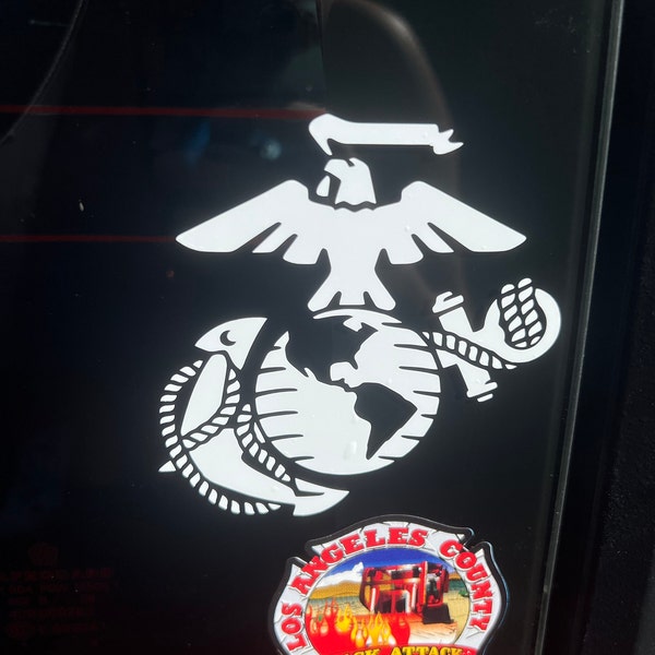 USMC Marine Eagle EGA, Corp Sticker Decal, for Laptop, Car, and Gear ...