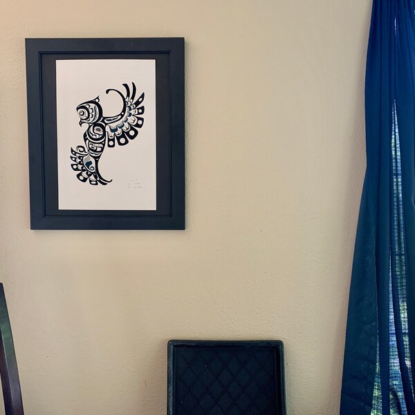 Raven Formline Art - Northwest Coast Style - Handmade Screen Print ...
