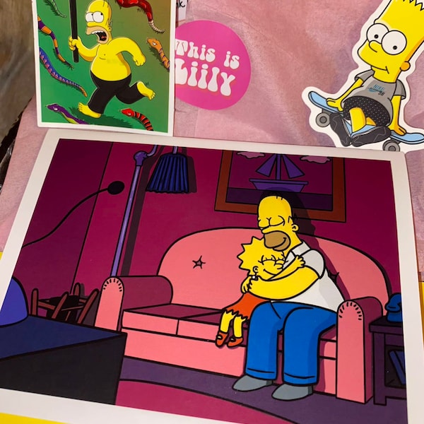 Homer's Bite | the Simpsons| Funny Love| Birthday Card| Simpsons on a ...