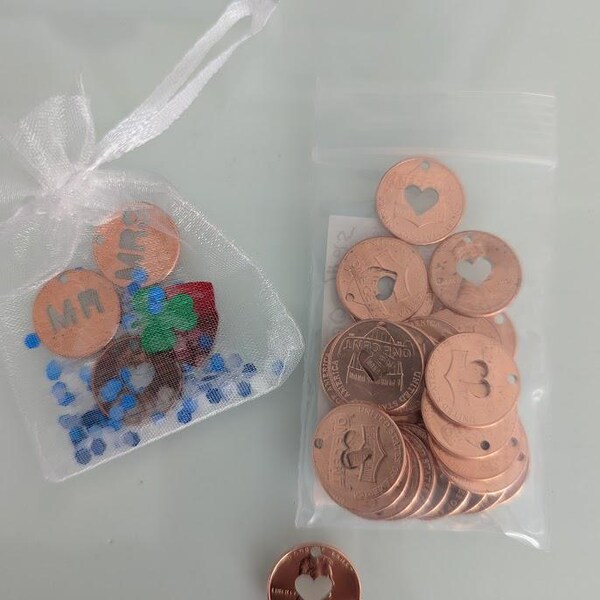 FOR CHARITY Lucky Penny Cut Out FISH Penny Charm Memorial Keepsake Fish ...