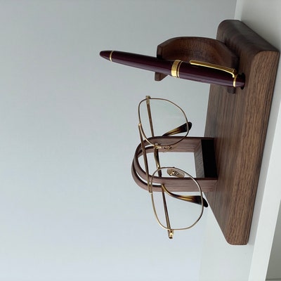 ALPHA Desk Lamp Made From Solid Black Walnut - Etsy