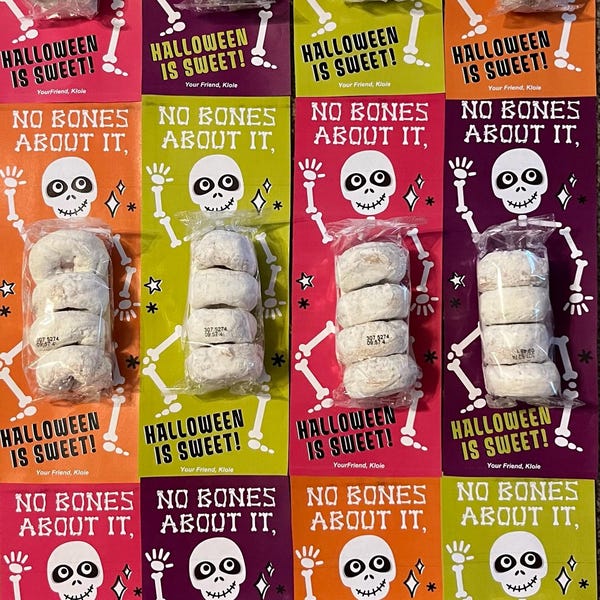 Donut Skeleton Printable, Halloween Printable, Classroom Halloween ...