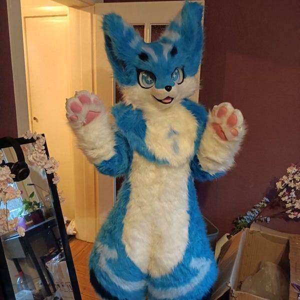 Fursuit Head Premade Japanese Dog Furry/ Partial Fursuit Cosplay Kig Head/ Kemono Fursona ...