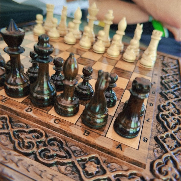 Wooden Chess Set, High Quality Chess Pieces, Personalized Gift - Etsy