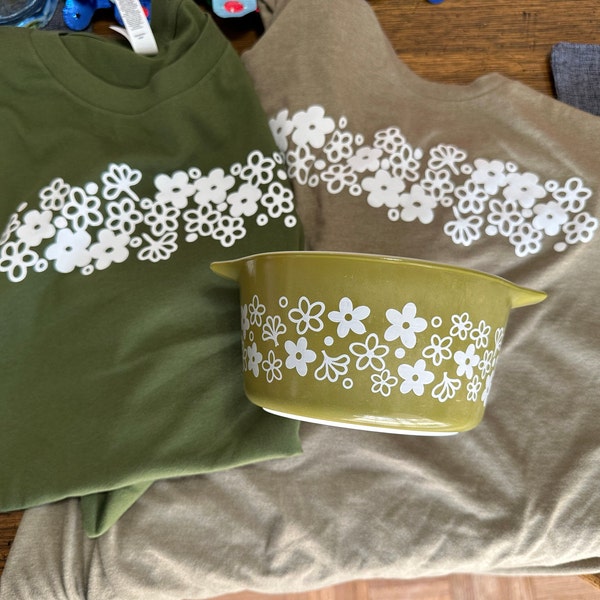 Pyrex Pattern Shirt / Pyrex Shirt / Vintage Pyrex / 1970s Pyrex ...