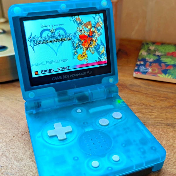 Retro Gaming Revived: Custom Modified Transparent Blue Color Gameboy ...