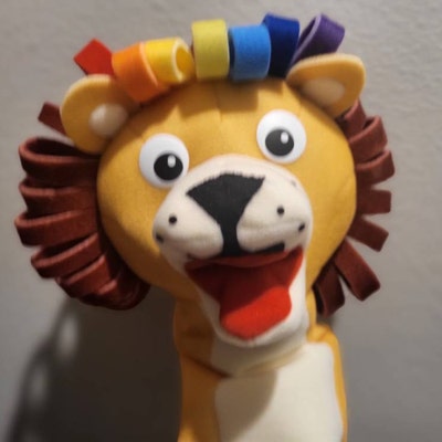 Little Genius Lion Hand Puppet - Etsy