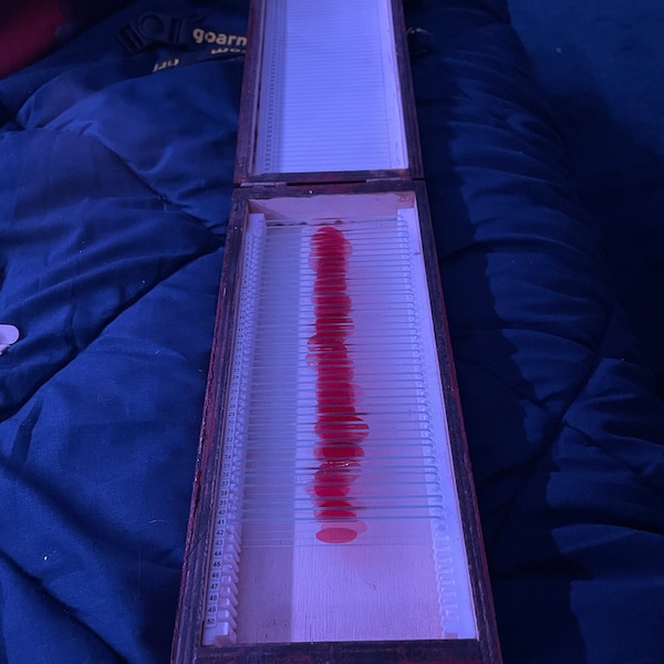 Dexter Blood Slide Box Mahogany - Etsy UK