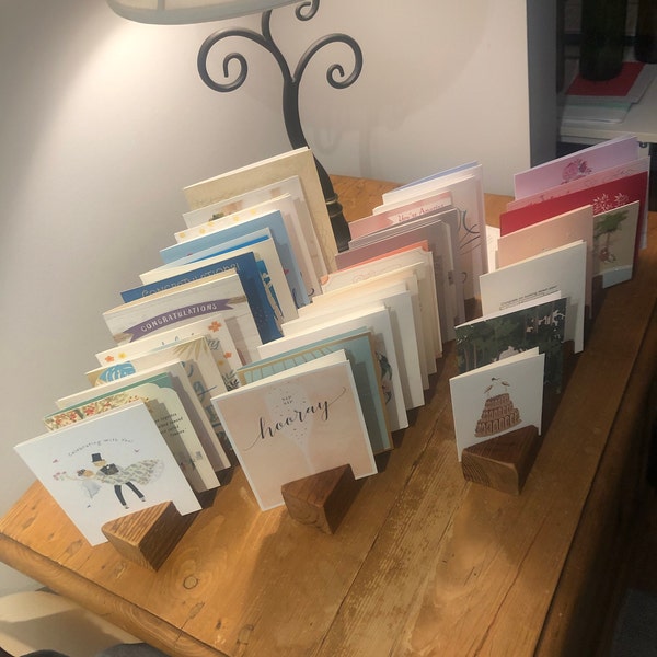 Wood Greeting Card/post Card/photo Holder/ Display Made From Rescued ...