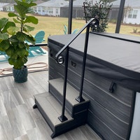 In-ground Single Post Handrail for Stairs for 1 to 2 Steps, Steel ...