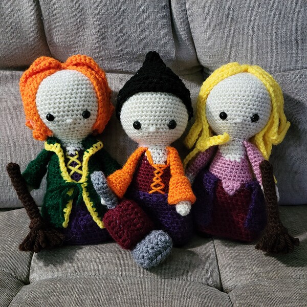 PATTERN ONLY* BUNDLE* Hocus Pocus Sanderson Sisters Inspired Amigurumi ...