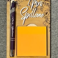 Digital File for Laser: Sticky Note Pad Holder and Ink Pen Set ...