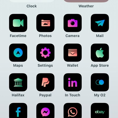 Ios 15 Icon Pack for iPhone 250 Icons Solid Gradient Icons Custom ...
