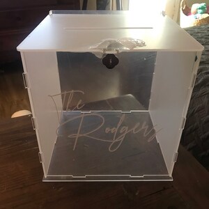 Clear Acrylic Wedding Post Box, Wedding Cards Box, Party Cards Box ...