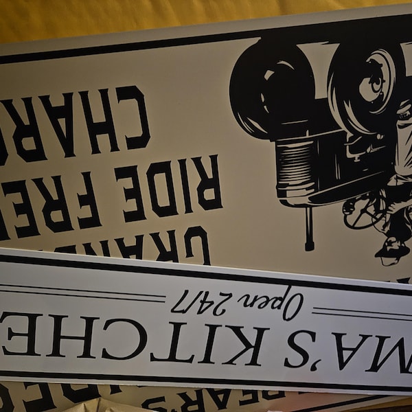 Kitchen Open 24/7 Sign, Personalized Kitchen Name Sign, Custom Gift ...