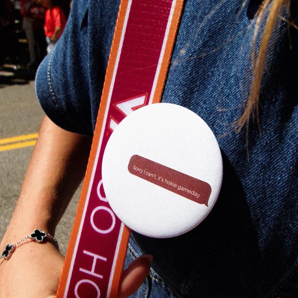 Virginia Tech Game Day Tailgate Buttons | Game Day Pins | College ...
