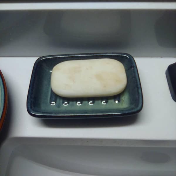 Handmade Ceramic Soap Dish: Raised Center Soap Holder - Etsy