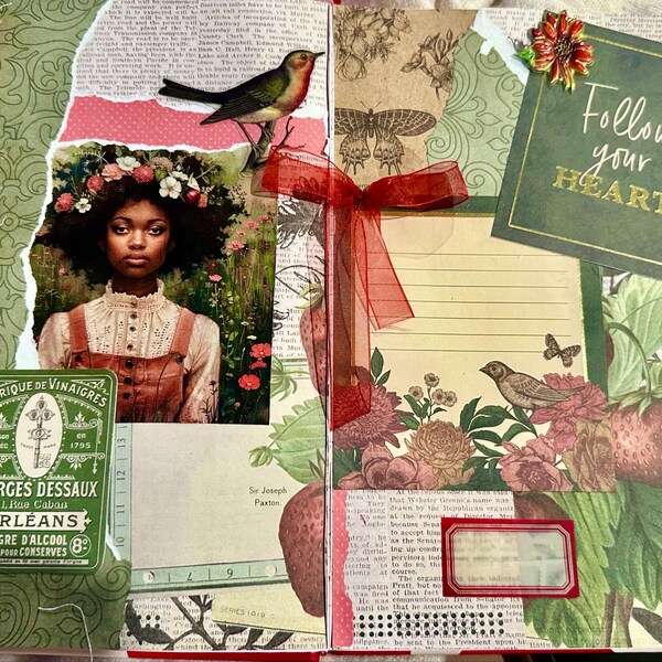 Vintage or Vintage Style Fabric Ruffles for Handmade Journals, Junk ...