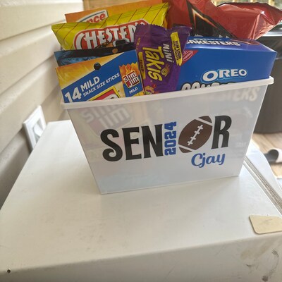 Personalized Graduation Sport Senior Basket, Custom Football ...