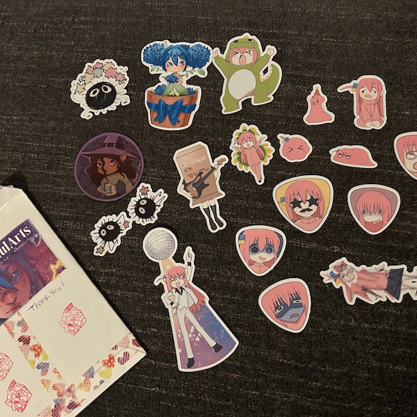 Bocchi the Rock! Bocchi Anime Sticker Sheet Funny Faces Version - Etsy