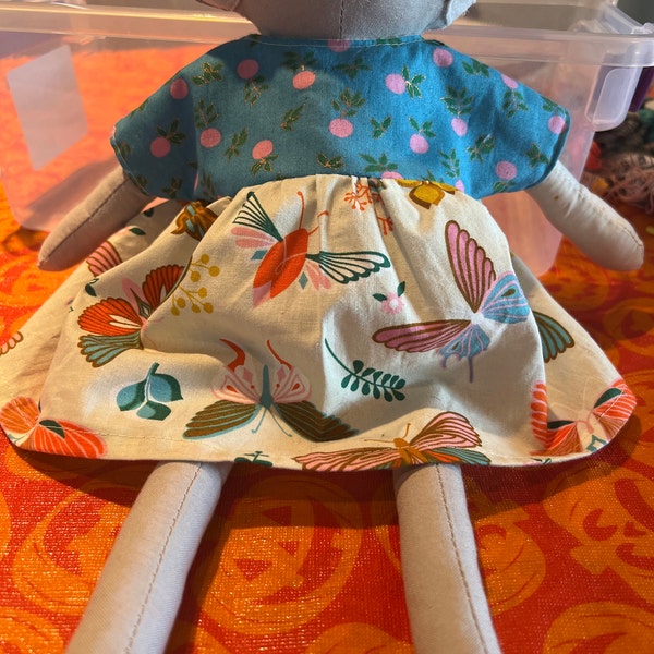 Doll Dress PDF Sewing Pattern and Tutorial for Studio Seren Stuffed ...