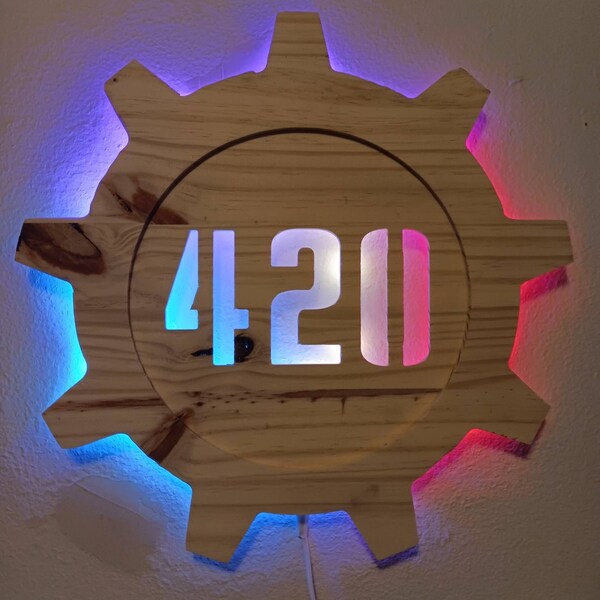 NEW Custom Fallout LED Vault Wall Decor - Etsy