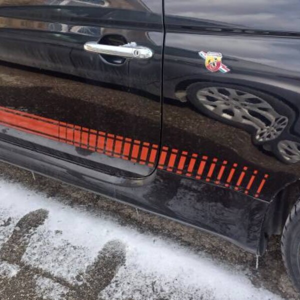 Exact Specs Side Stripes for Fiat 500 Abarth Stickers Decals Correct ...