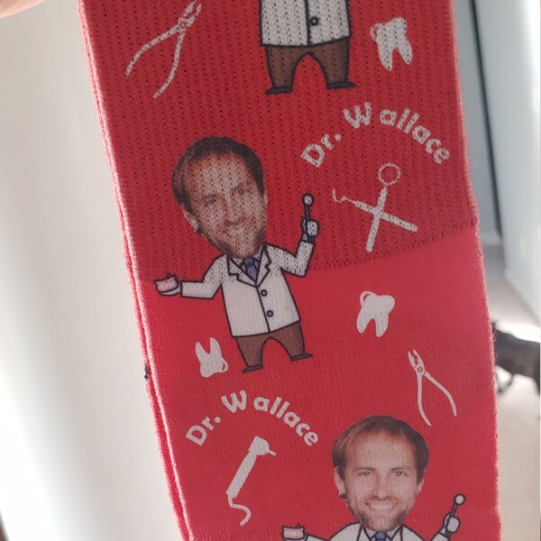 Personalized Dentist Socks, Funny Dentist Socks for Men, Custom Dentist ...