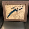 Lake Chemung Map Custom Wood Map Custom Lake Art 3D Wall - Etsy