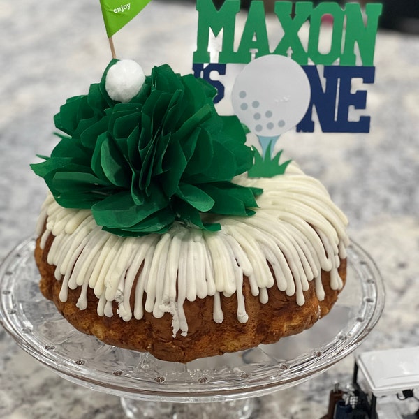 Golf First Birthday Cake Topper. Hole in One Party. Golf Party Cake ...