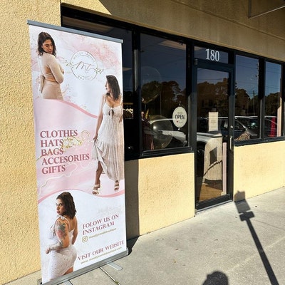 Boutique Business Banner, Boutique Sign, Retractable Banner, Fashion ...