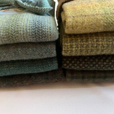 Sale: 6 Mini Bundles YOU CHOOSE COLORS, Hand-dyed 100% Wool Fabric. 4 ...