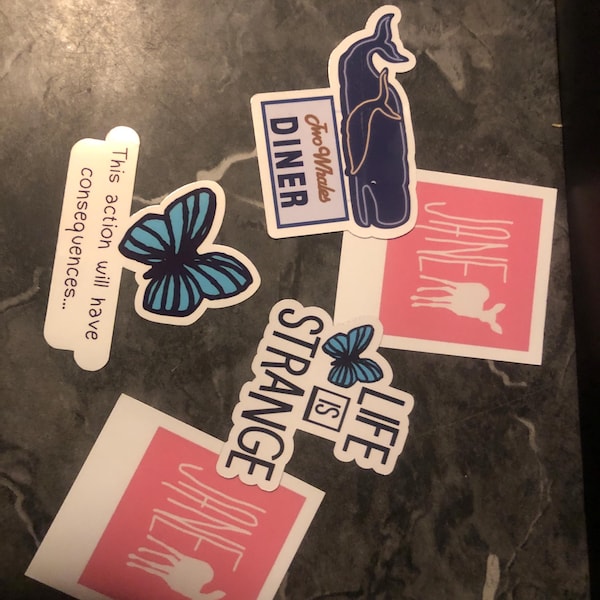 Life is Strange Sticker, Two Whales Diner, Lis Game, Waterproof Vinyl ...