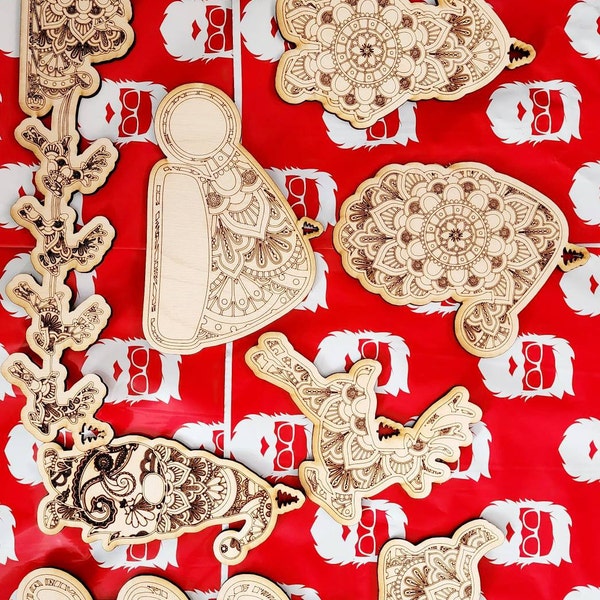 Deer and Mountains for Photoshop and Procreate. Scene With Deers ...